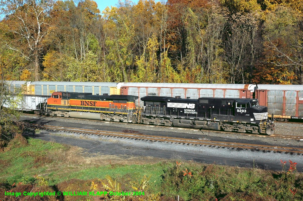 NS 9293, BNSF 973 CP Stoney
